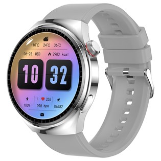 LEMFO LF38 Smartwatch Silver Silicone Watchband