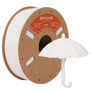 ERYONE Glass Fiber ASA Filament 1kg White | Europe