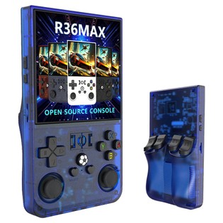 R36 Max Handheld Game Console 128GB Blue
