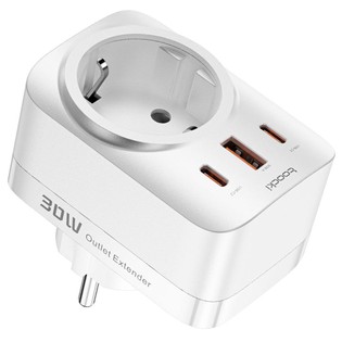 Toocki TCT30-X0Z8 PD30W Outlet Extender White