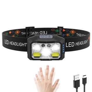 TD230 Motion Sensor Type-C Rechargeable Headlamp 1pc