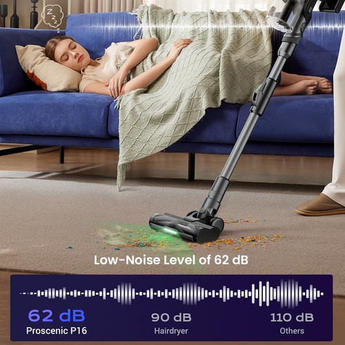 Proscenic P16 Cordless Stick Vacuum Cleaner Gray