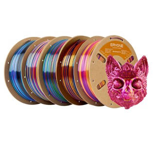5kg ERYONE Silk Twist Rainbow PLA Filament | United States