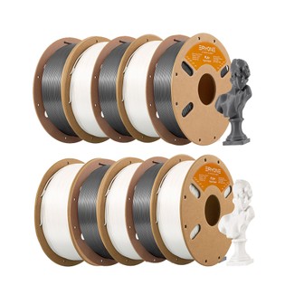 10kg ERYONE High Speed PLA Plus Filament 5kg Ivory White/ Gray | Europe