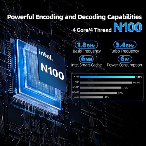 FIREBAT T8 PLUS Mini-PC Intel N100 16 GB 512 GB