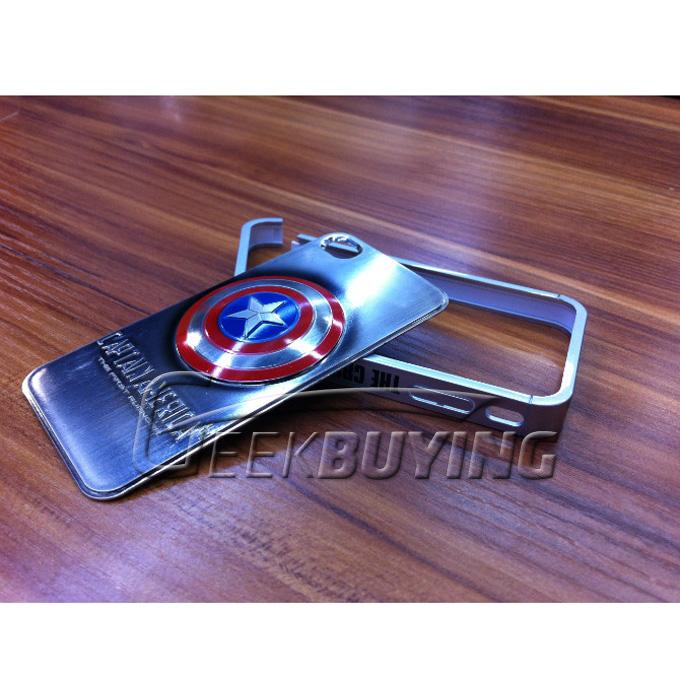 Avengers Captain America Shield silver Case for iPhone 4 iPhone 4S