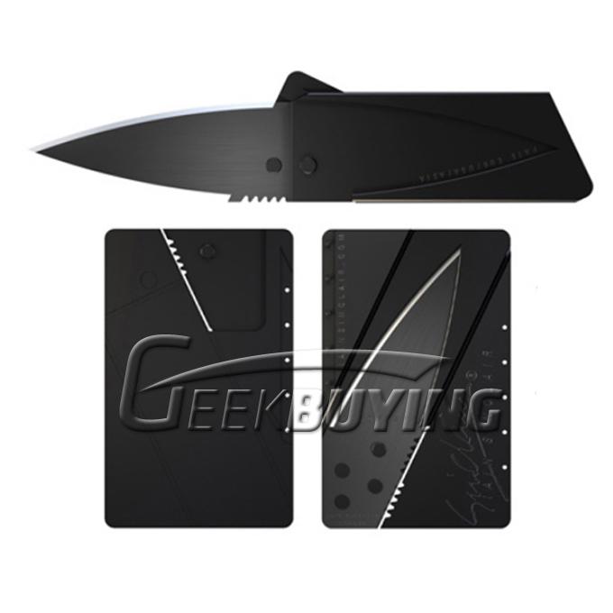 Black Foldable &Creative Credit Card Shaped Knife