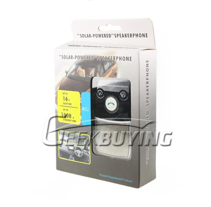 New Solar Power Wireless Handsfree Speakerphone Car Kit w/Built in ...