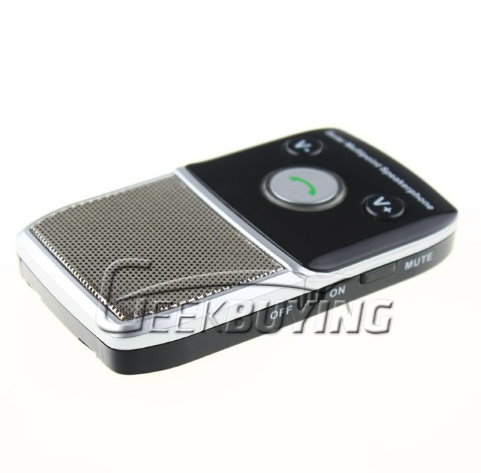 New Solar Power Wireless Handsfree Speakerphone Car Kit w/Built in ...