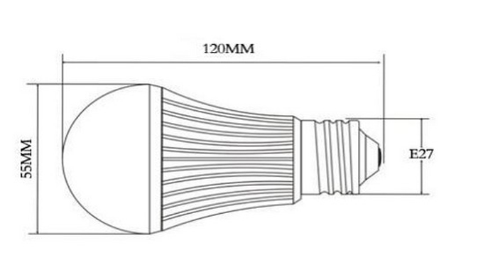 High-tech E27 5W Pure White Anion LED Lamp Smoke Air Cleaner