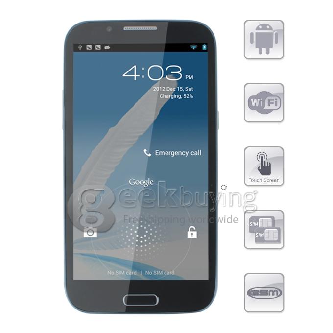 Feiteng Note2 N7100 5.5" QHD MTK6577 Smartphone 8MP Android4.1 3G/GPS