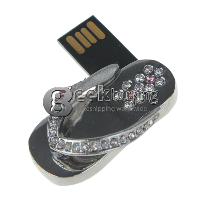 16GB Jewelry Pendant Slippers USB 2.0 Flash Drive Memory Stick