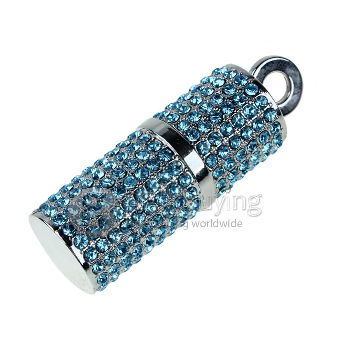 32GB Cylindrical Rhinestones USB 2.0 Flash Drive Memory Stick