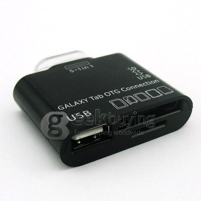 5 in 1 OTG USB Card Reader Kit for Samsung Tab2 10.1 P5100 P5110