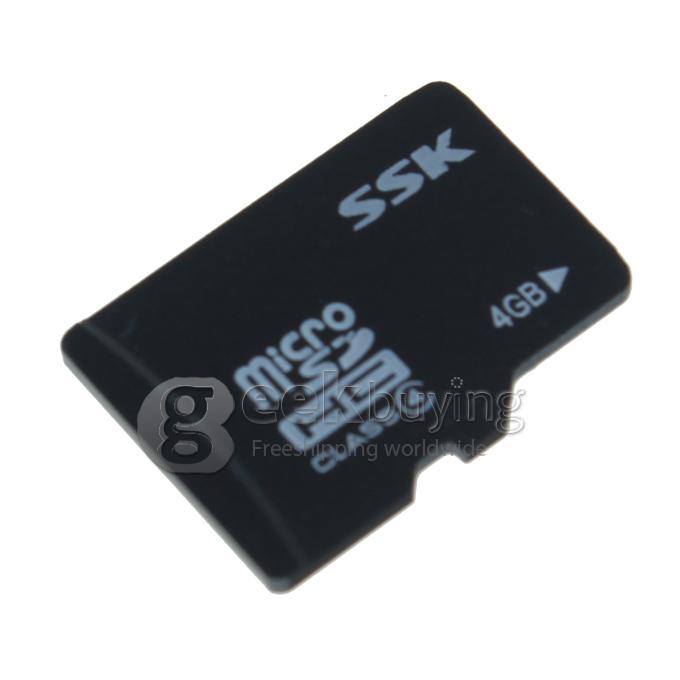 (SSK) High Speed 4GB Micro SDHC TF Flash Memory Card Class 4