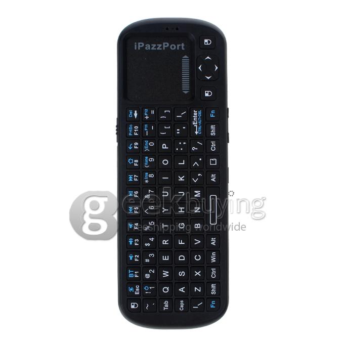 IPazzPort KP-810-19BTT Mini Wireless Keyboard with Touchpad and LED ...