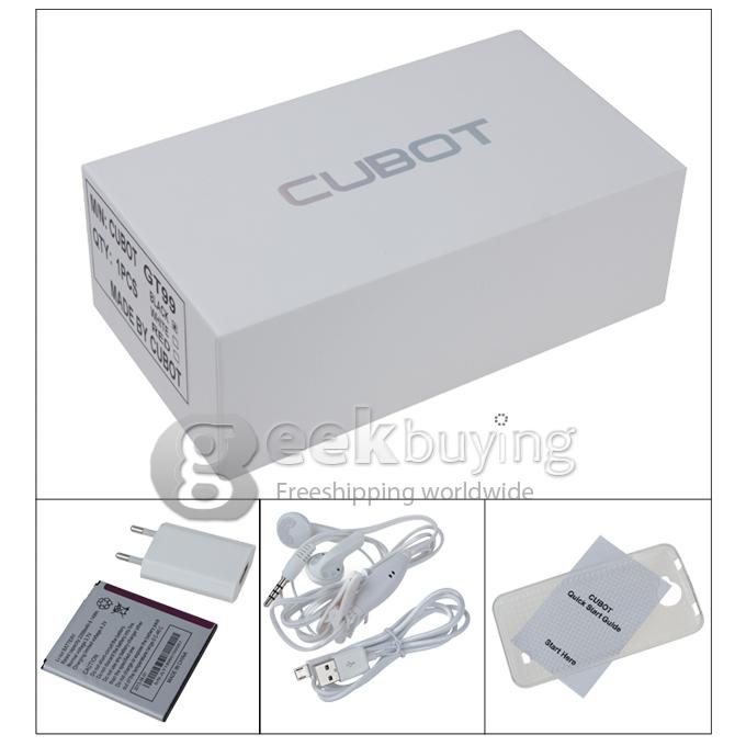 Cubot GT99 MTK6589 Quad Core 1.2GHz 4.5Inch Android 4.2 OS Smartphone 1GB RAM 4GB ROM HD Screen ...