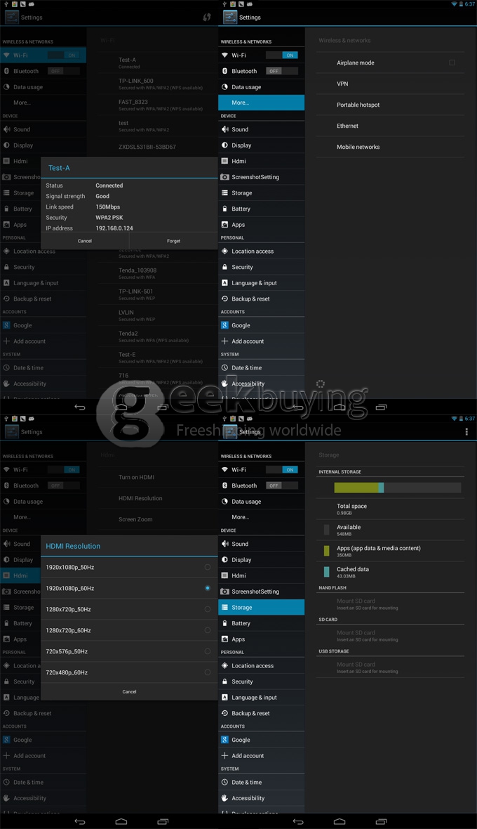 R50 RK3188 Quad Core Android 4.2 OS 10.1" Tablet PC 1280*800