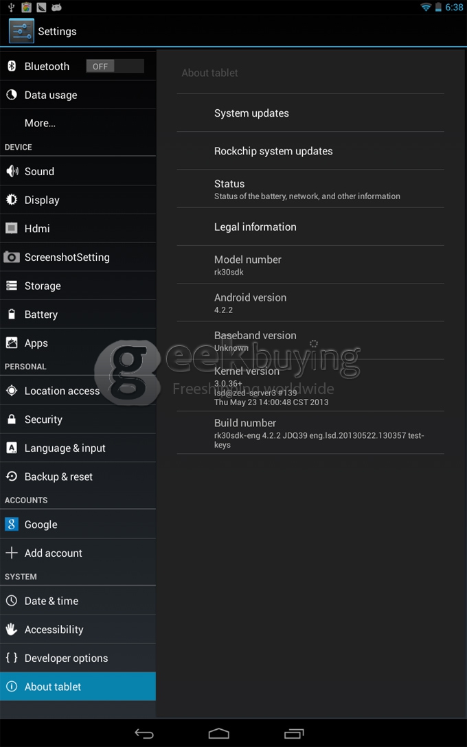 R50 RK3188 Quad Core Android 4.2 OS 10.1" Tablet PC 1280*800