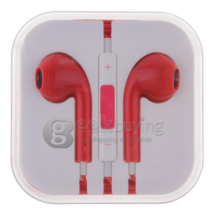 Earphone Headset Earpods with Remote & Mic for iPhone 5S 5C 5 iPod