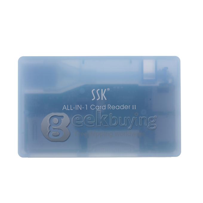SSK SCRM026 ALL-IN-1 Card Reader - Blue
