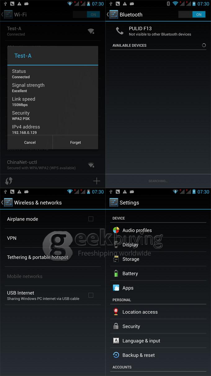 PULID F13 5.0" IPS FHD MTK6589T Smartphone 2GB+32GB 12.6MP 3G/GPS