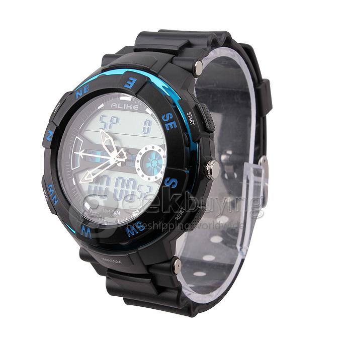 ALIKE AK1386 Plastic 50 Meters Waterproof Sport Utility Watch