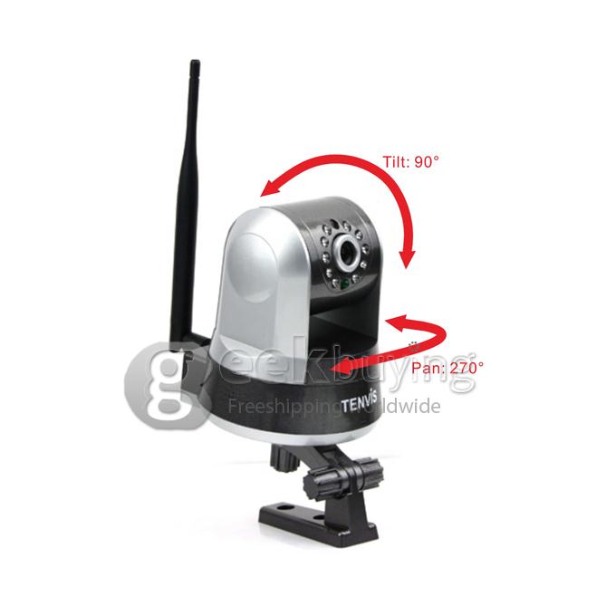 TENVIS IP Robot2 1/4' CMOS 300KP Wireless Security Wi-Fi IP Camera W ...
