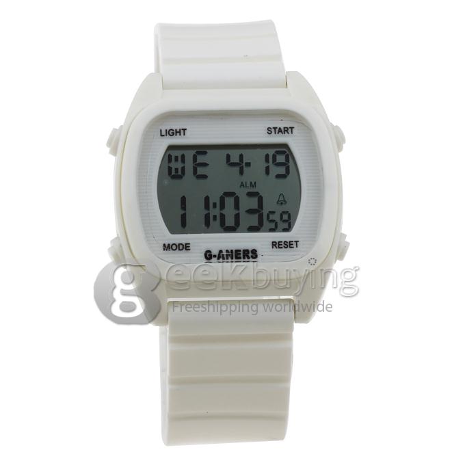 780 Fashion Style Plastic Sports Watches - White