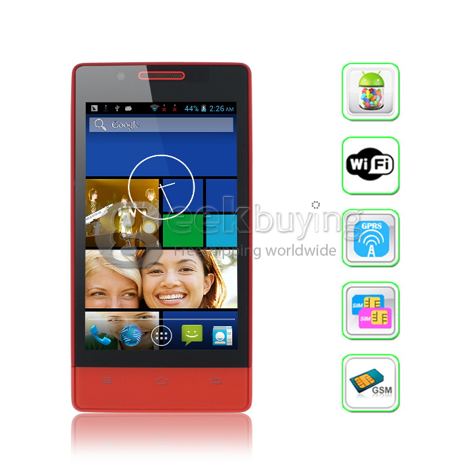 CUBOT C9W 4" MTK6572W SmartPhone Android4.2 3G/Bluetooth/WiFi