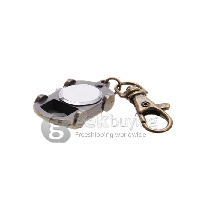 Retro Sports Car Style Unisex Alloy Analog Quartz Keychain Watch