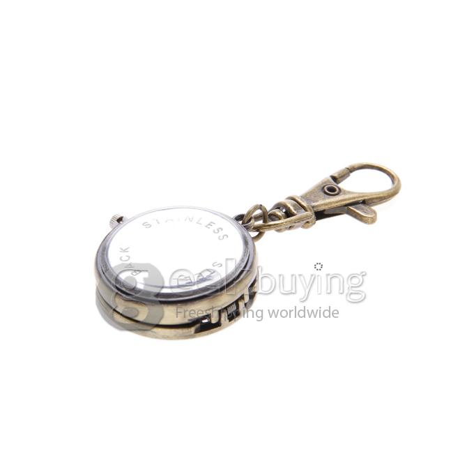 Hollow Skull Heads Style Unisex Analog Quartz Keychain Watch