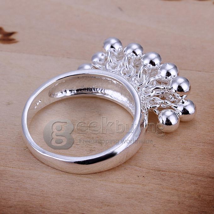 925 Sterling Silver Grapes-shaped Ladies' Ring - 7 Size