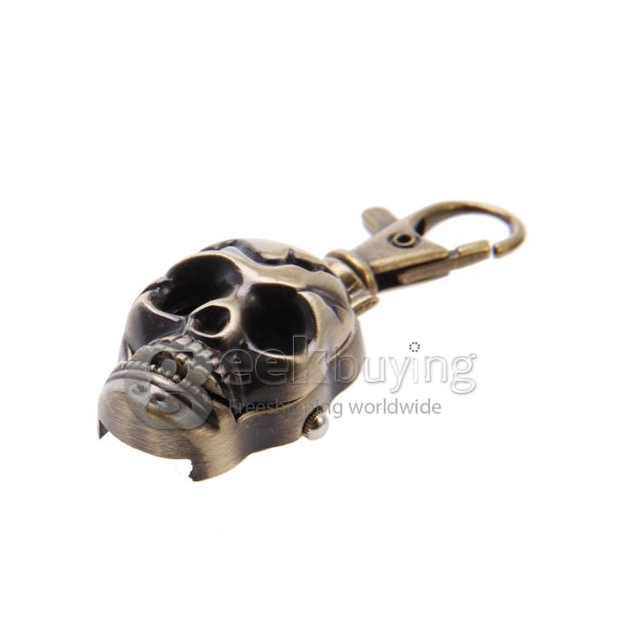 Skull Heads Style Unisex Alloy Analog Quartz Keychain Watch