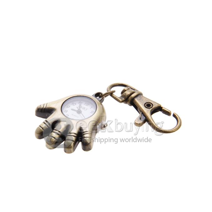 The Palm Style Unisex Alloy Analog Quartz Keychain Watch