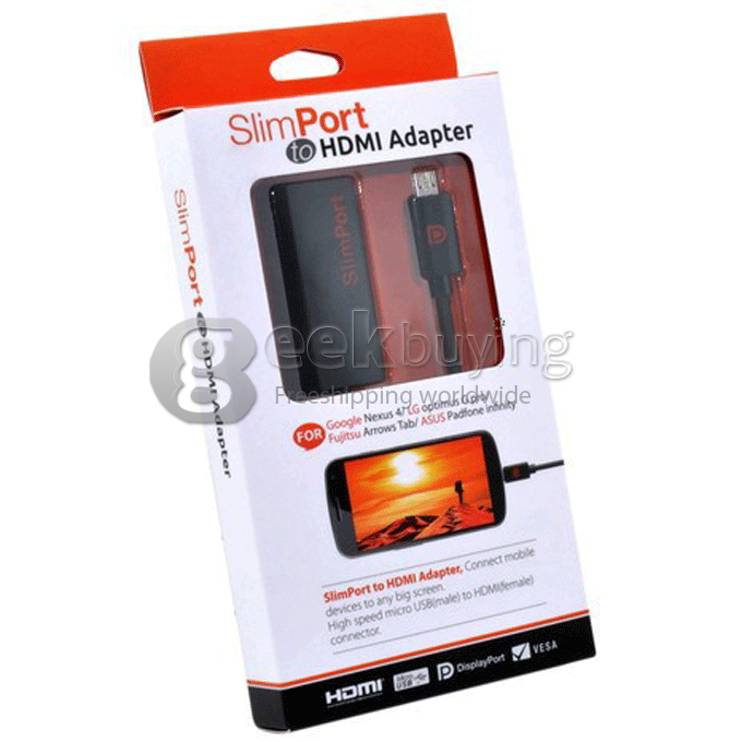 New Slimport Micro USB to HDMI TV Adapter Converter for Smartphone