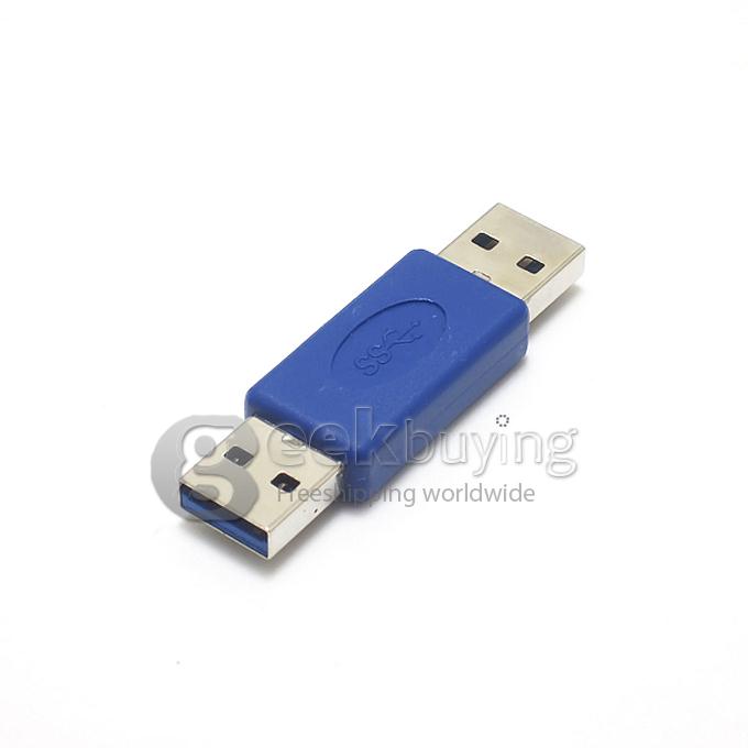USB 3.0 A Male to A Male Adapter -Blue