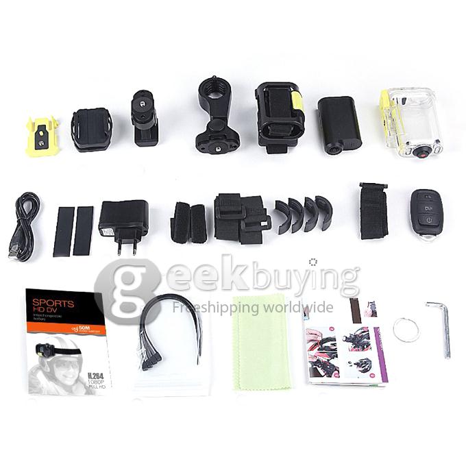 SJ3000 1080P 12MP 1.5" 170 Degrees Waterproof Wireless Sport Camera