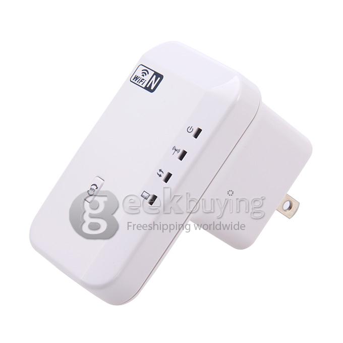 US Plug 300Mbps Wireless-N Wifi Repeater Extender with WPS