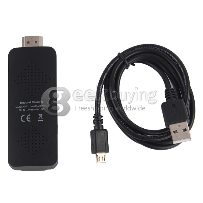 Measy A2W Android 4.0 OS EZCast Wifi Display Dongle Miracast DLNA - Black