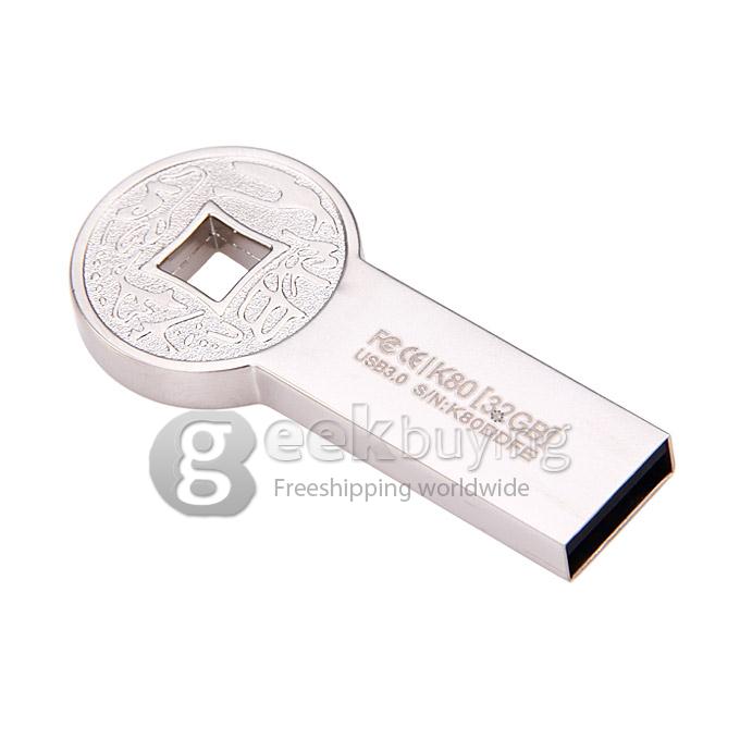 Eaget K80 Ancient Coins Shape 32GB USB 3.0 Super Speed Flash Drive
