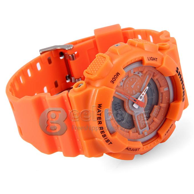 Unisex Fashion LED Sport Analog-Digital Quartz Wrist Watch