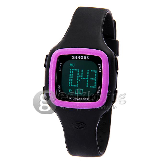 Unisex Digital Quartz LED Style Multi-Functional Silicone Watch