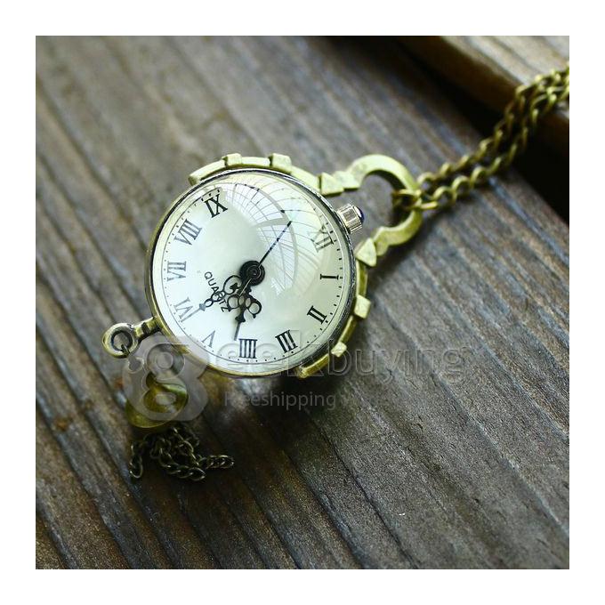 Fashion Glass Ball Pocket Watch for Woman