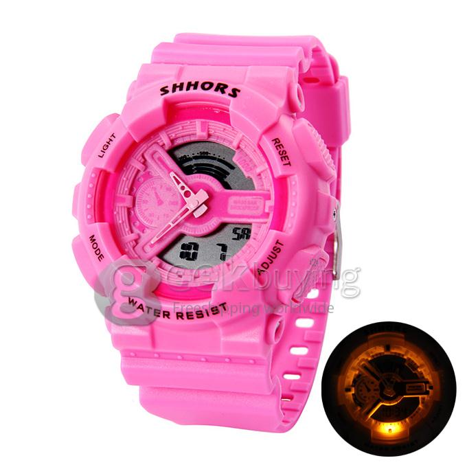 Unisex Fashion LED Sport Analog-Digital Quartz Wrist Watch