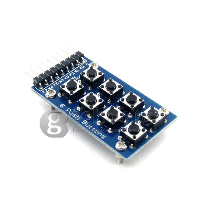 8 Single Push Button in 1 Board 4*2 2*4 Matrix Keyboard Single Key