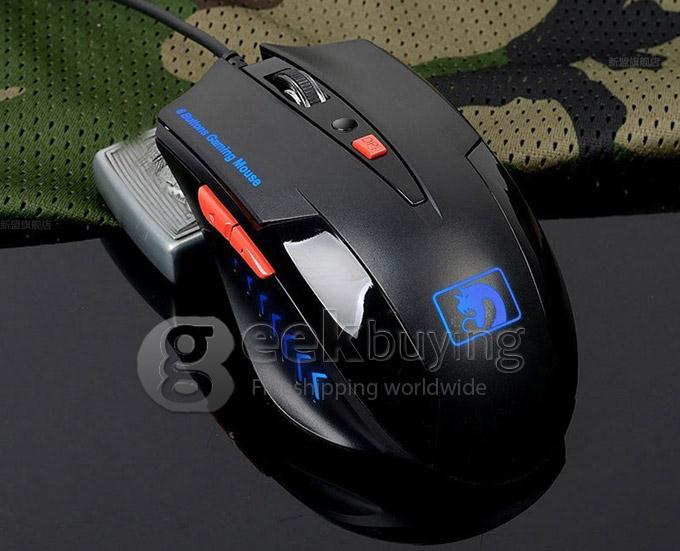 XinMeng XM-M398 Wired 800 / 1600 / 2000DPI USB Gaming Optical Mouse