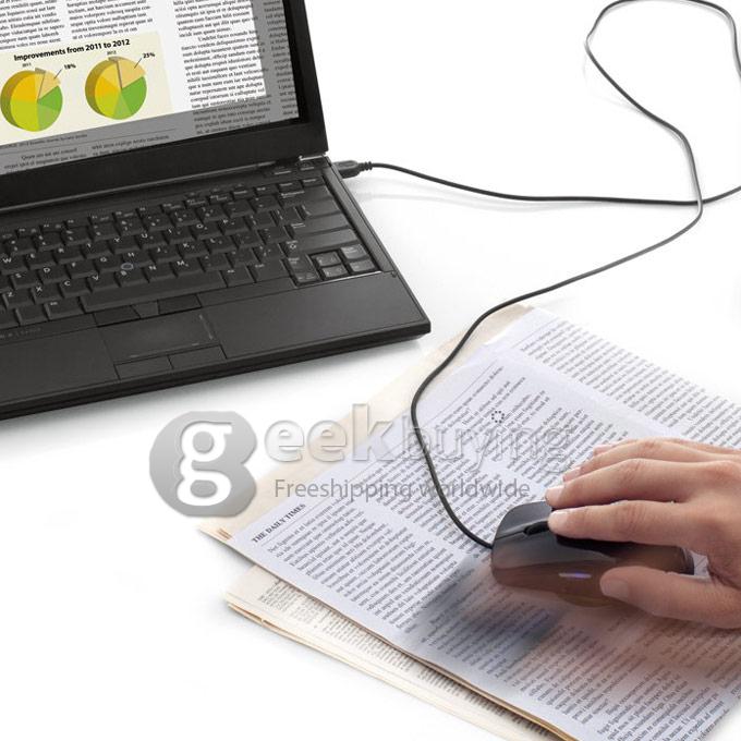 A3 1200DPI USB Wired Smart Mouse Scanner Mouse + Scanner for Laptop