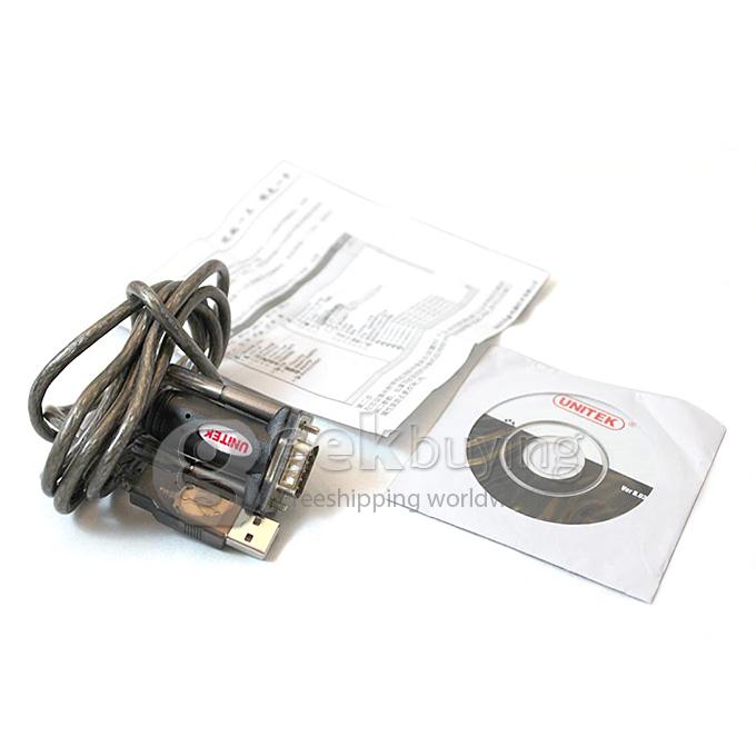 Unitek Y-105 USB Male to RS232(DB9) Serial Cable Adapter Line