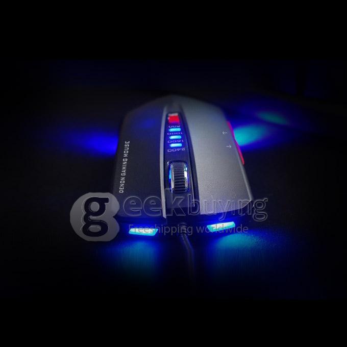 WFIRST DENON X6000-M Wired USB 2400DPI Gaming Mouse 6D Optical Mouse